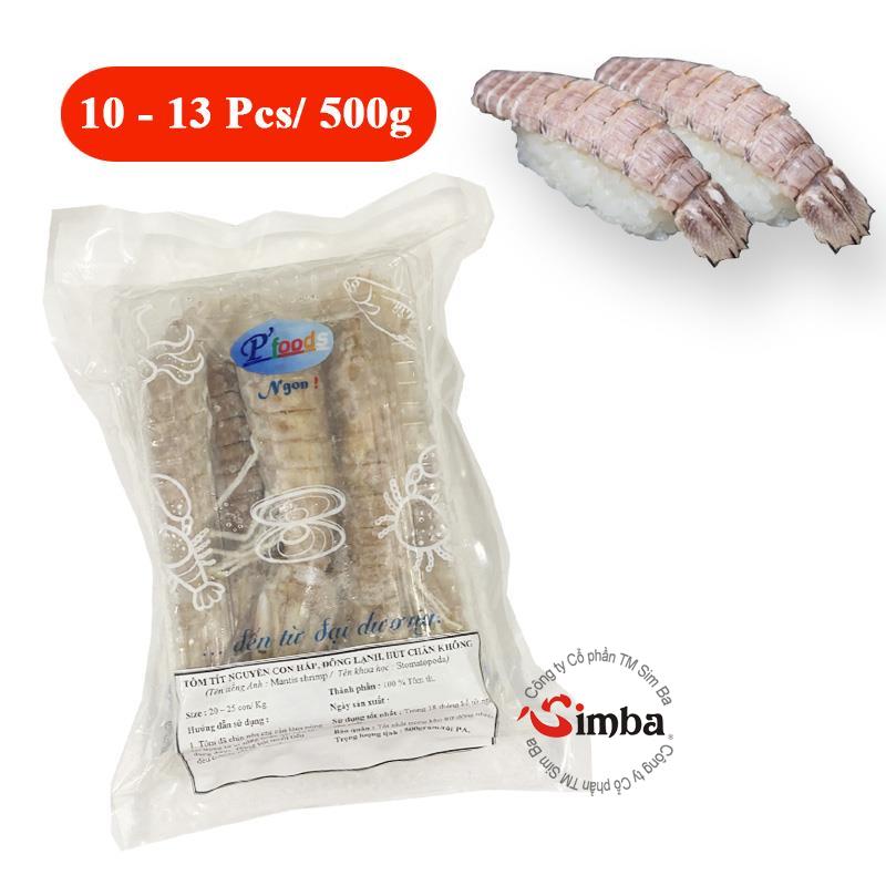 Tôm tít nguyên con hấp - 500g (size 10-13 con/gói) [Đông lạnh] - Sim Ba ...